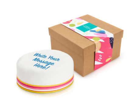 "Write Your Message" Personalised Cake in a Gift Box - The Simply ...